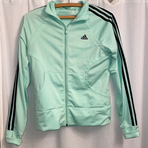adidas | Jackets & Coats | Mint Green Adidas Track Jacket | Poshmark